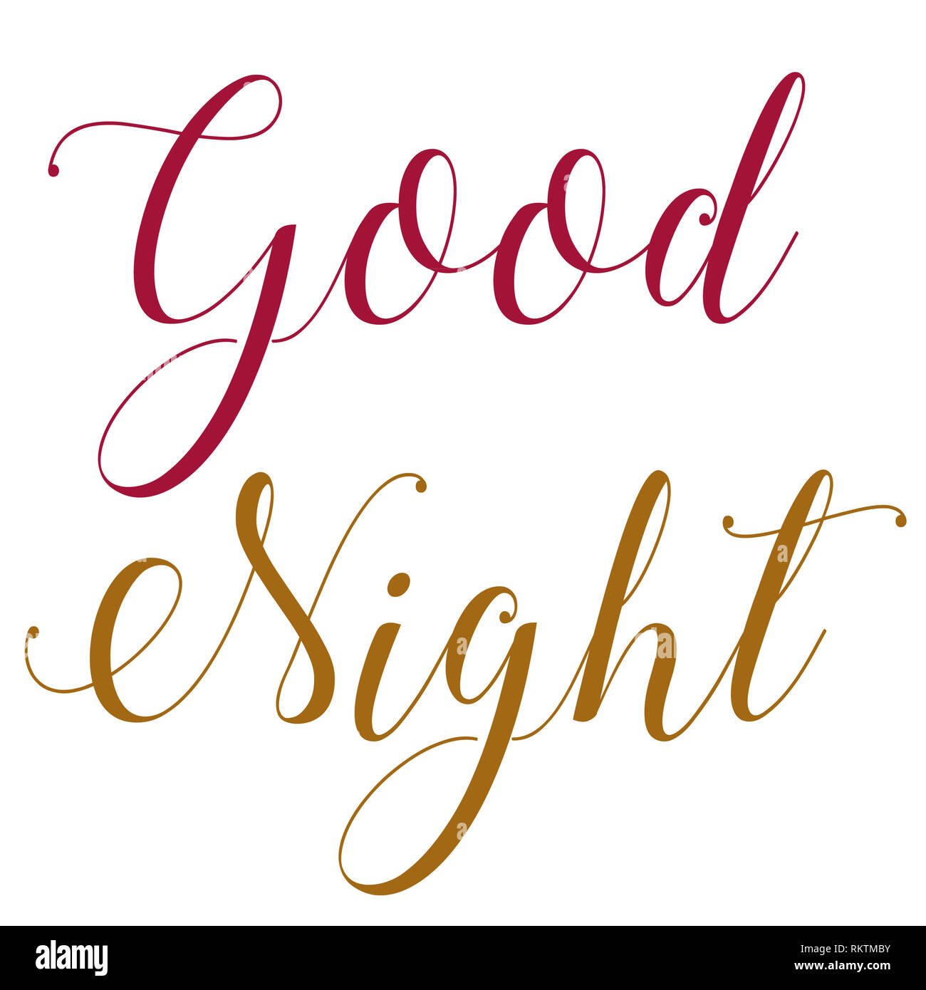 Good night greetings and wishes with styles Stock Photo - Alamy