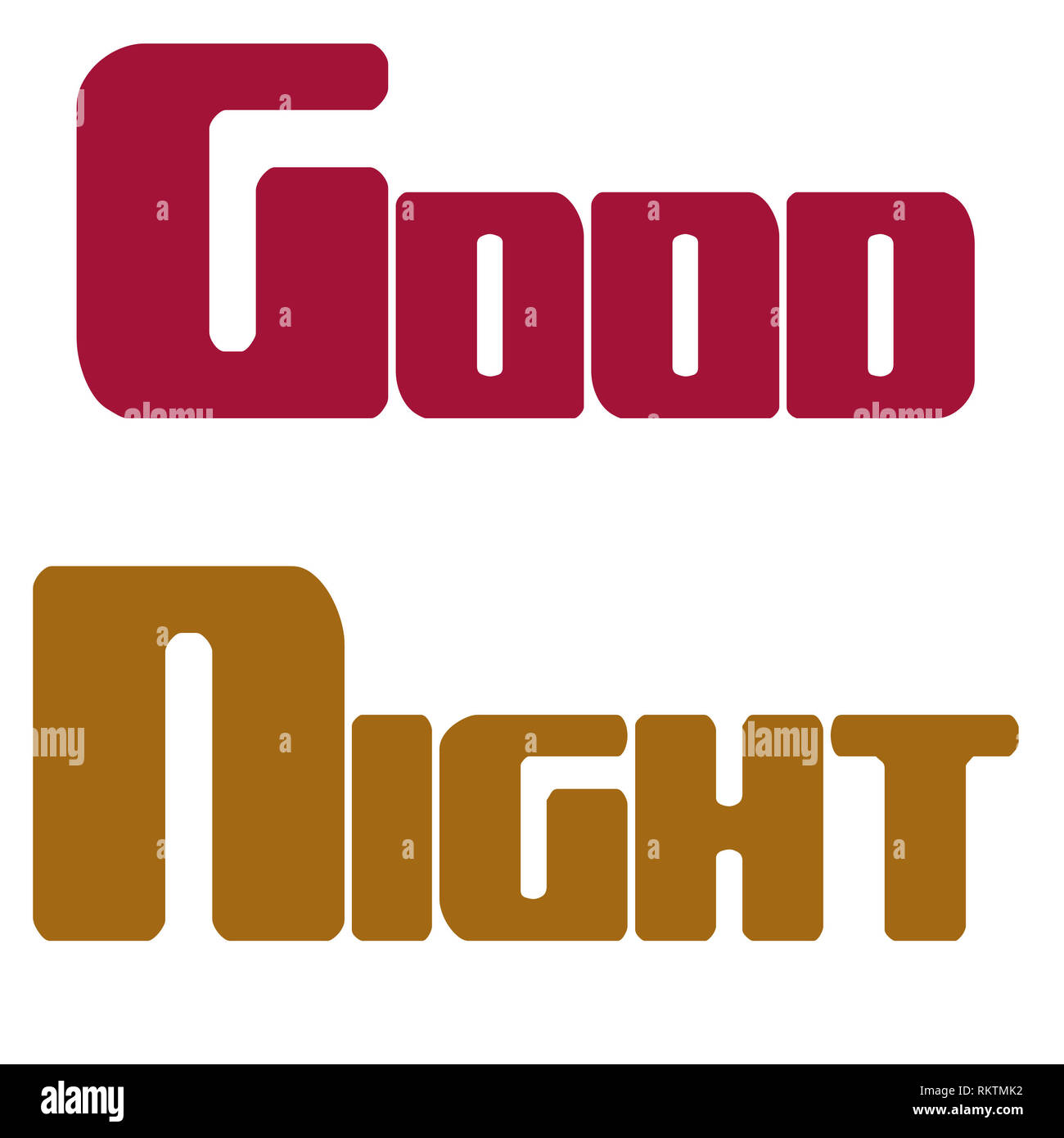 Good night greetings and wishes with styles Stock Photo - Alamy