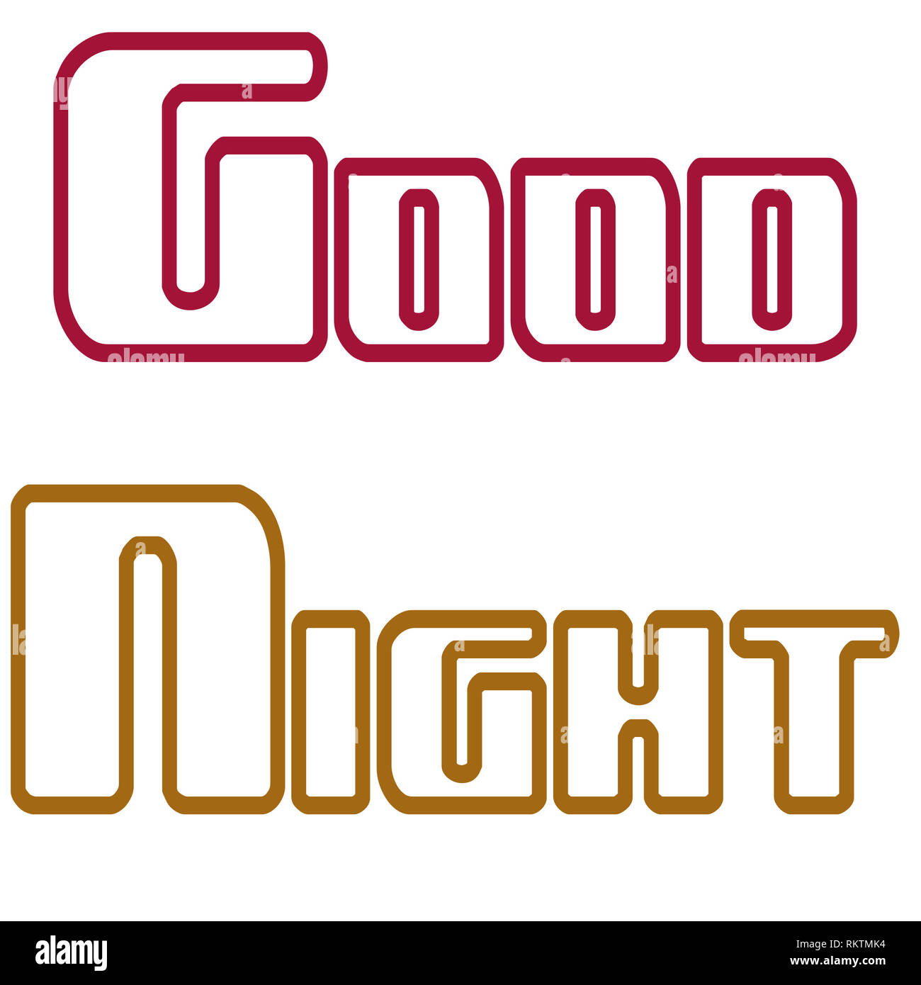 Good night greetings and wishes with styles Stock Photo - Alamy