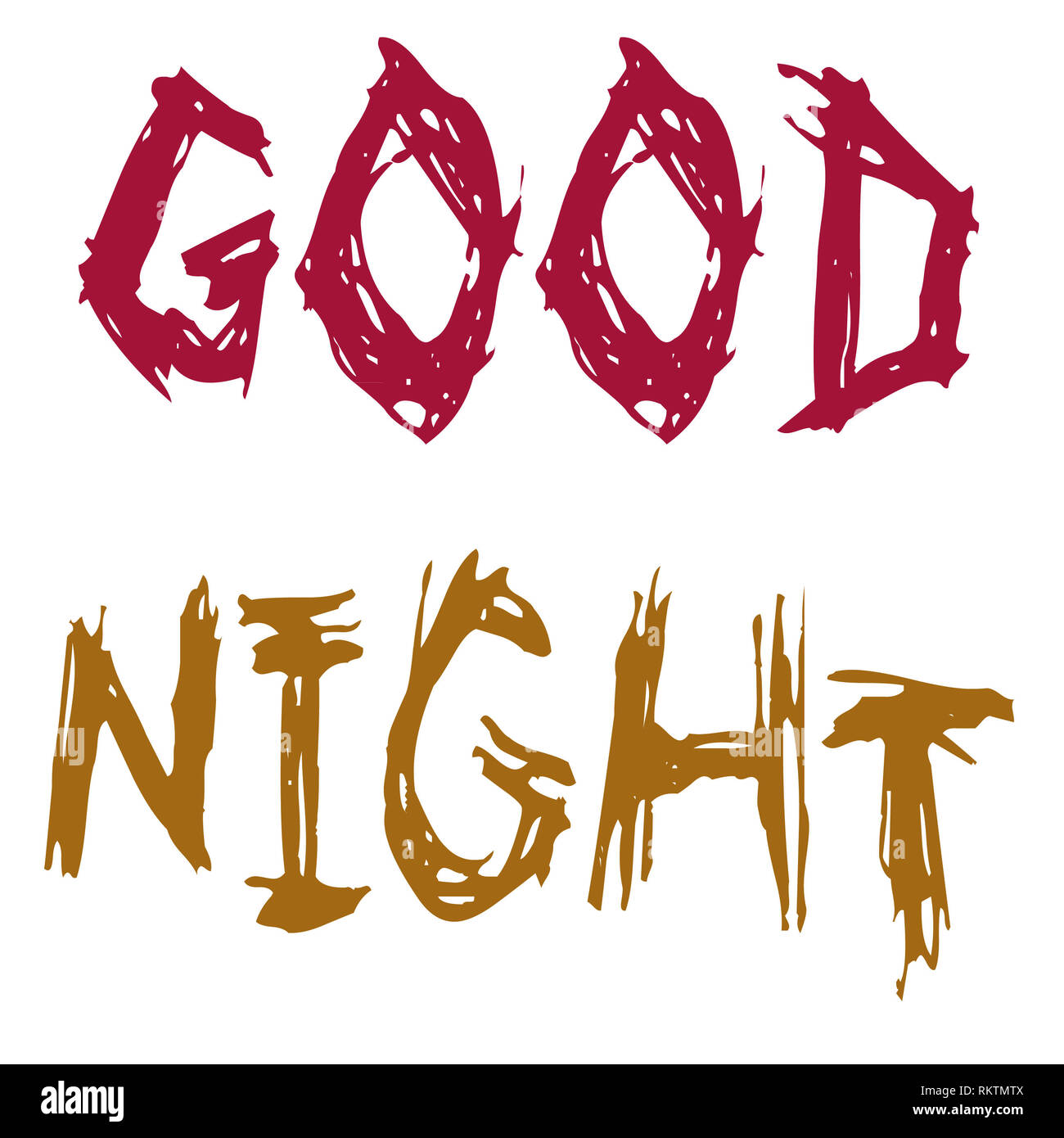 Good night greetings and wishes with styles Stock Photo - Alamy