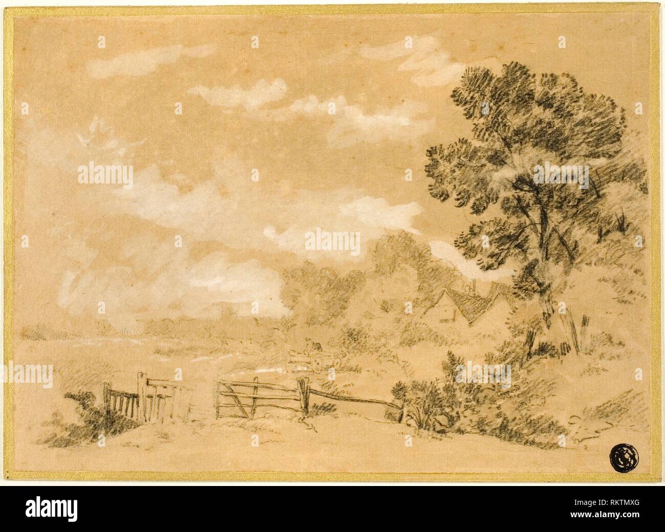 Landscape with Stile - Augustus Wall Callcott English, 1779-1844 ...