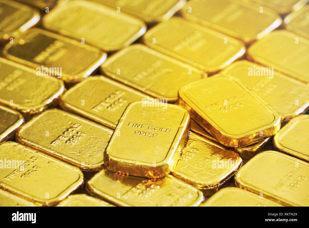 Gold bar background Stock Photo - Alamy