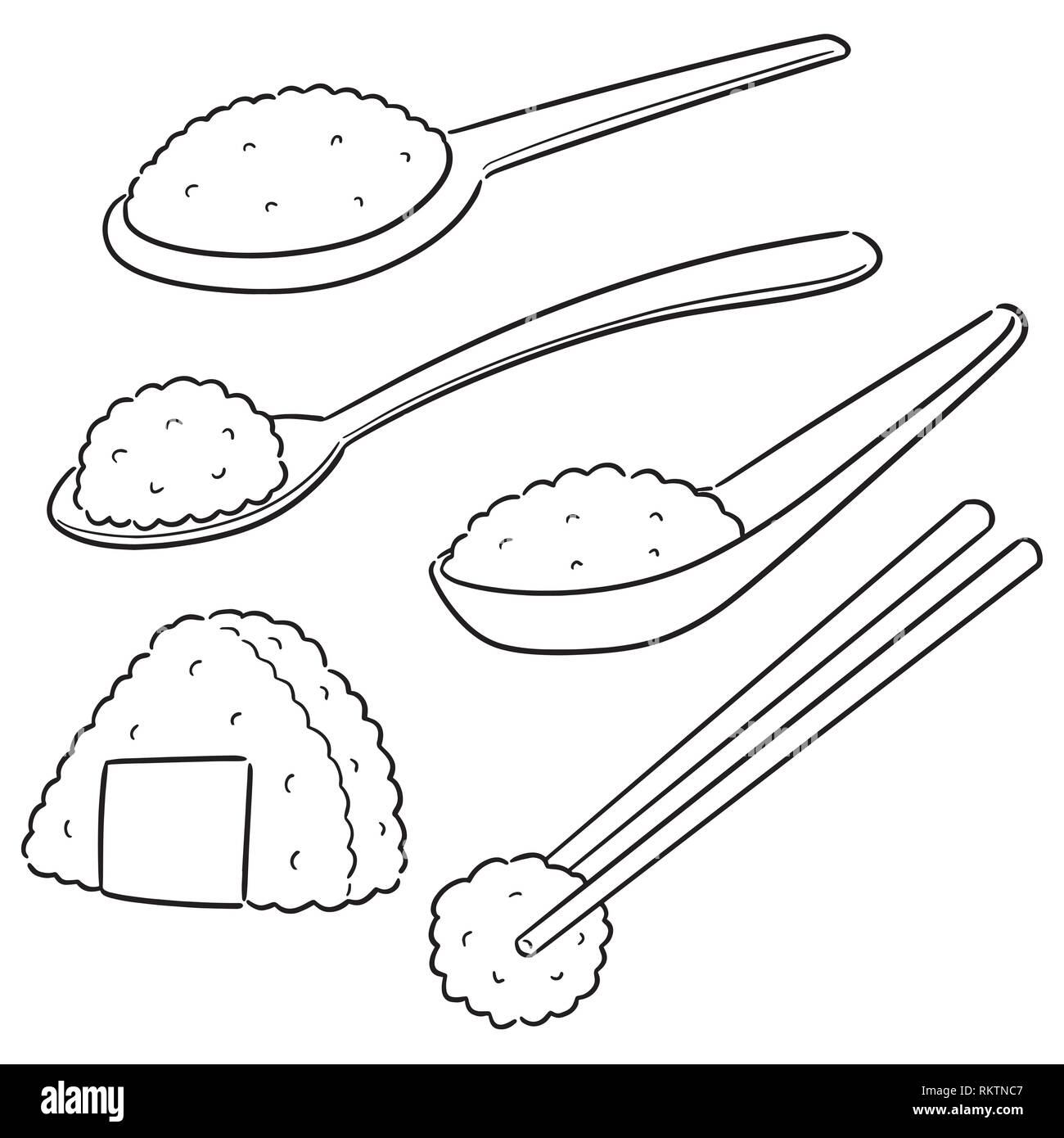 vector set of rice Stock Vector Image & Art - Alamy