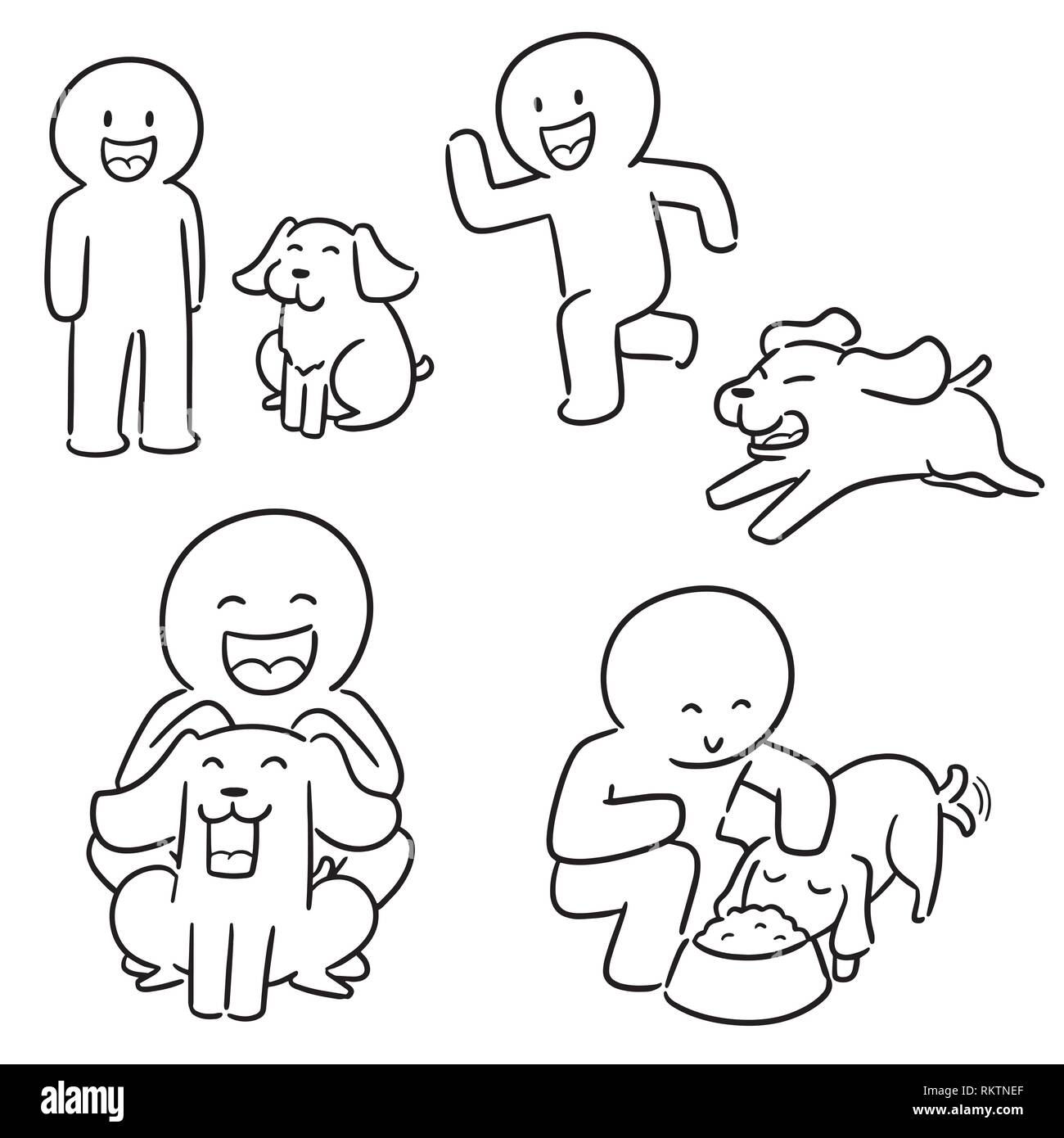 Labrador eating Stock Vector Images - Alamy