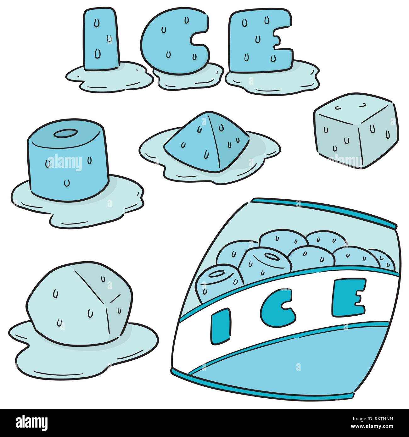 Bag Of Ice Cubes Clip Art