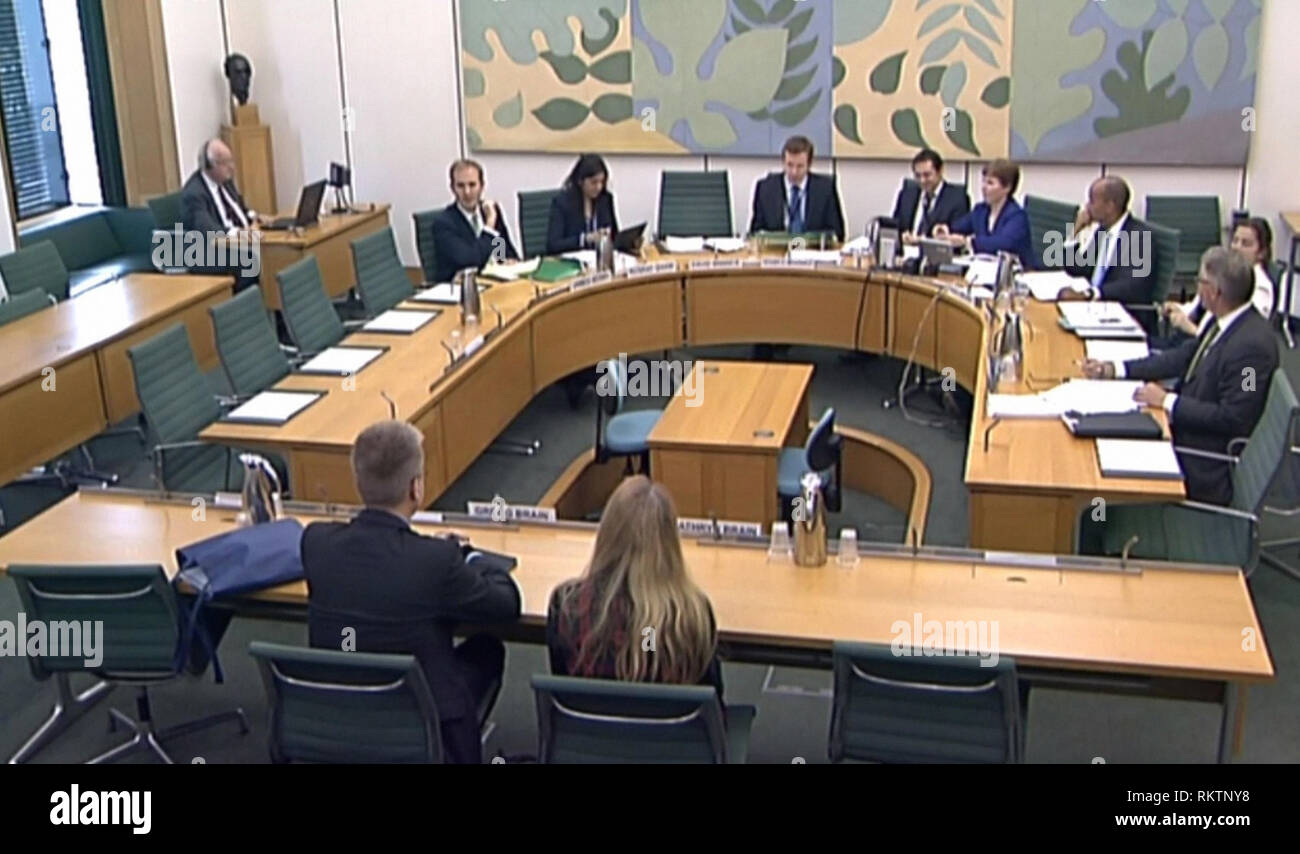 Gregg and Kathryn Brain giving evidence to members of the Home Affairs ...