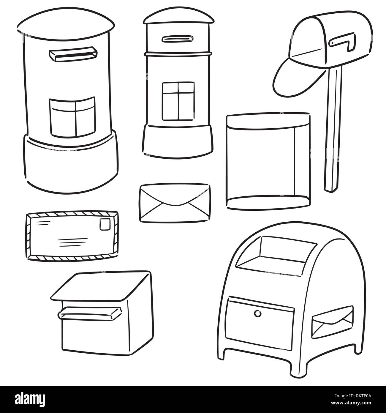 Post Box Coloring Pages