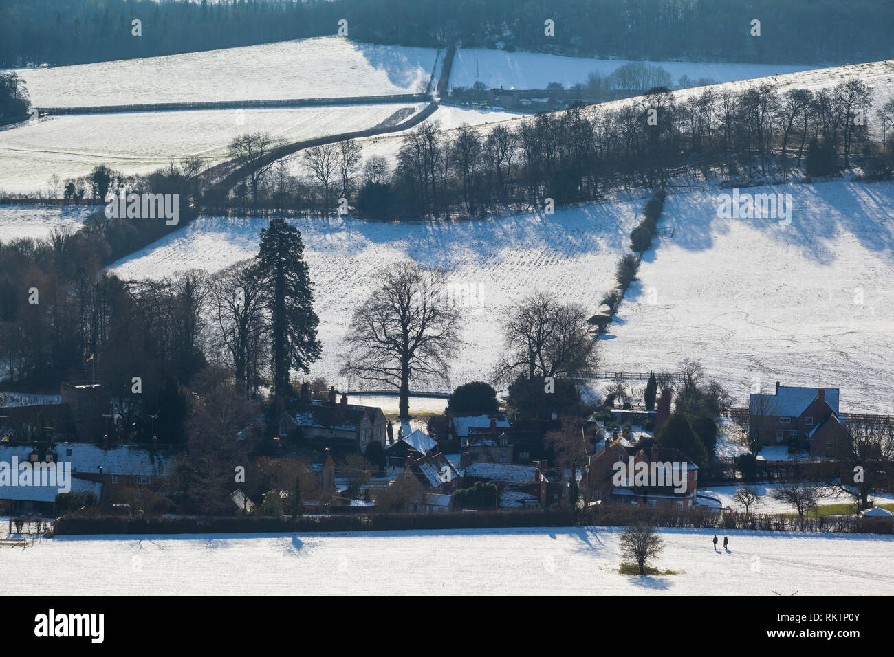 Turville chilterns winter hi-res stock photography and images - Alamy
