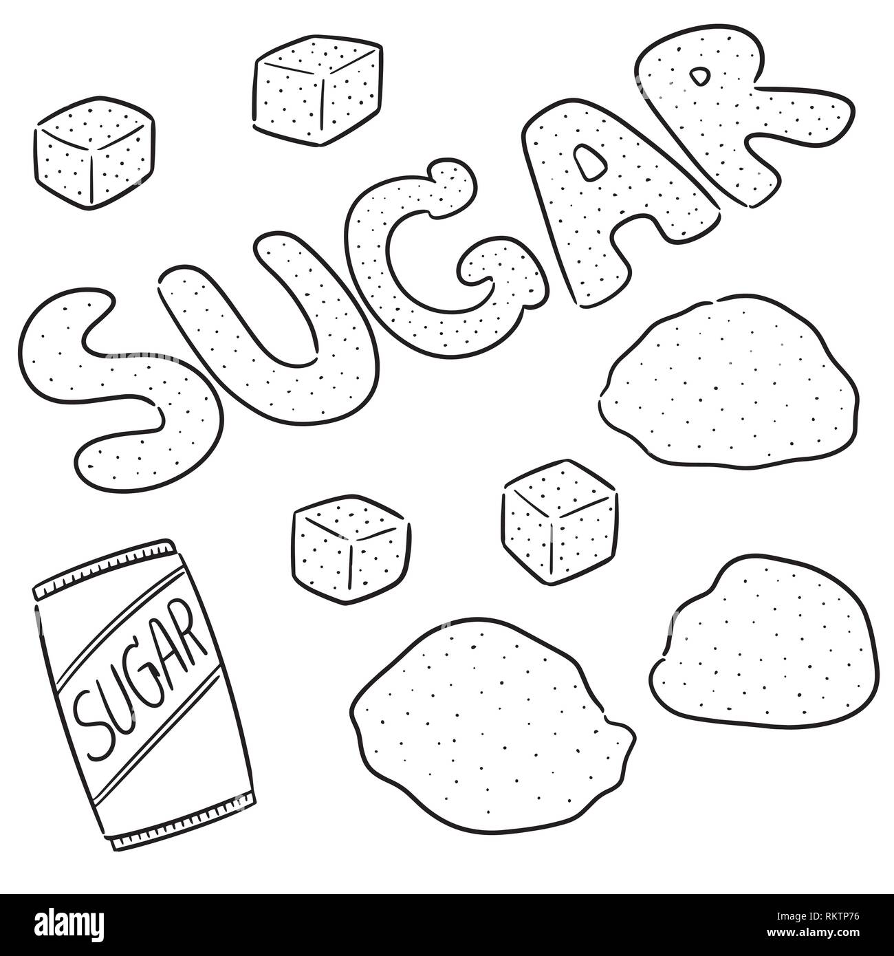 vector set of sugar Stock Vector Image & Art - Alamy