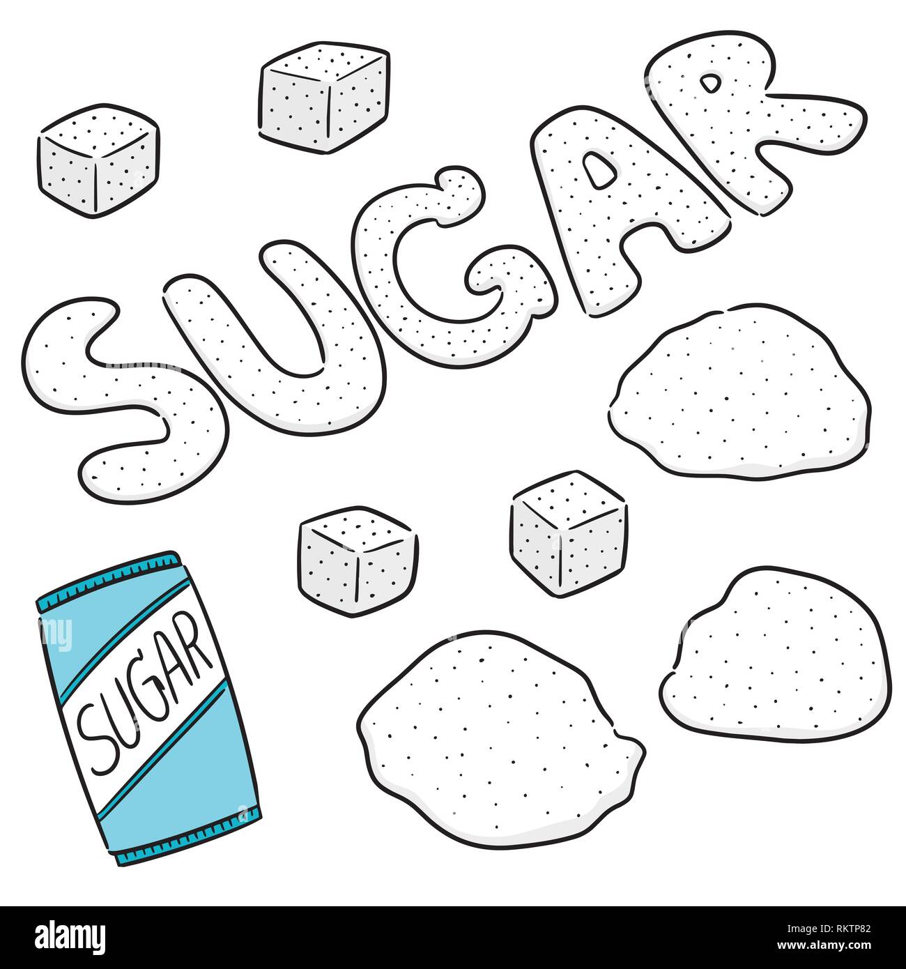 vector set of sugar Stock Vector Image & Art - Alamy