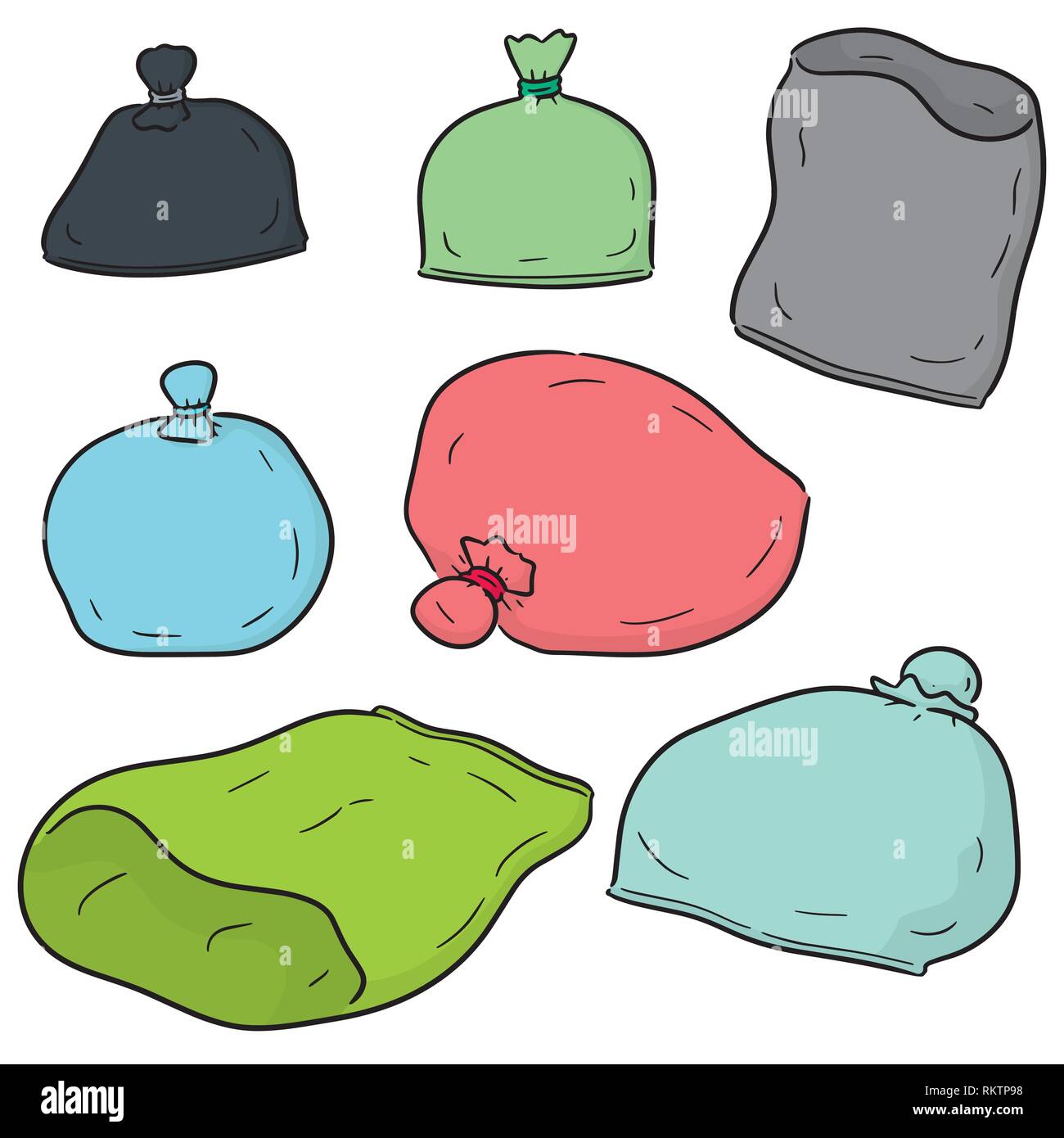 Biodegradable plastic bag line Stock Vector Images - Alamy