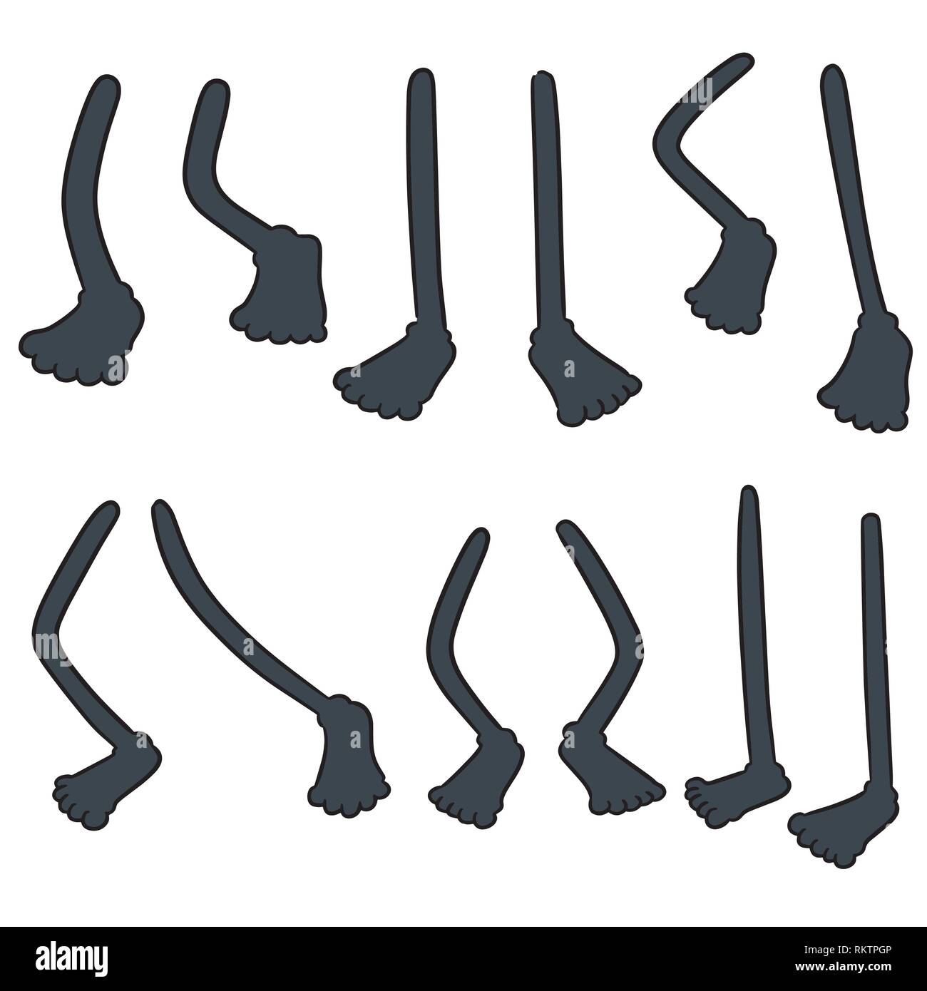 vector set of cartoon leg Stock Vector Image & Art - Alamy