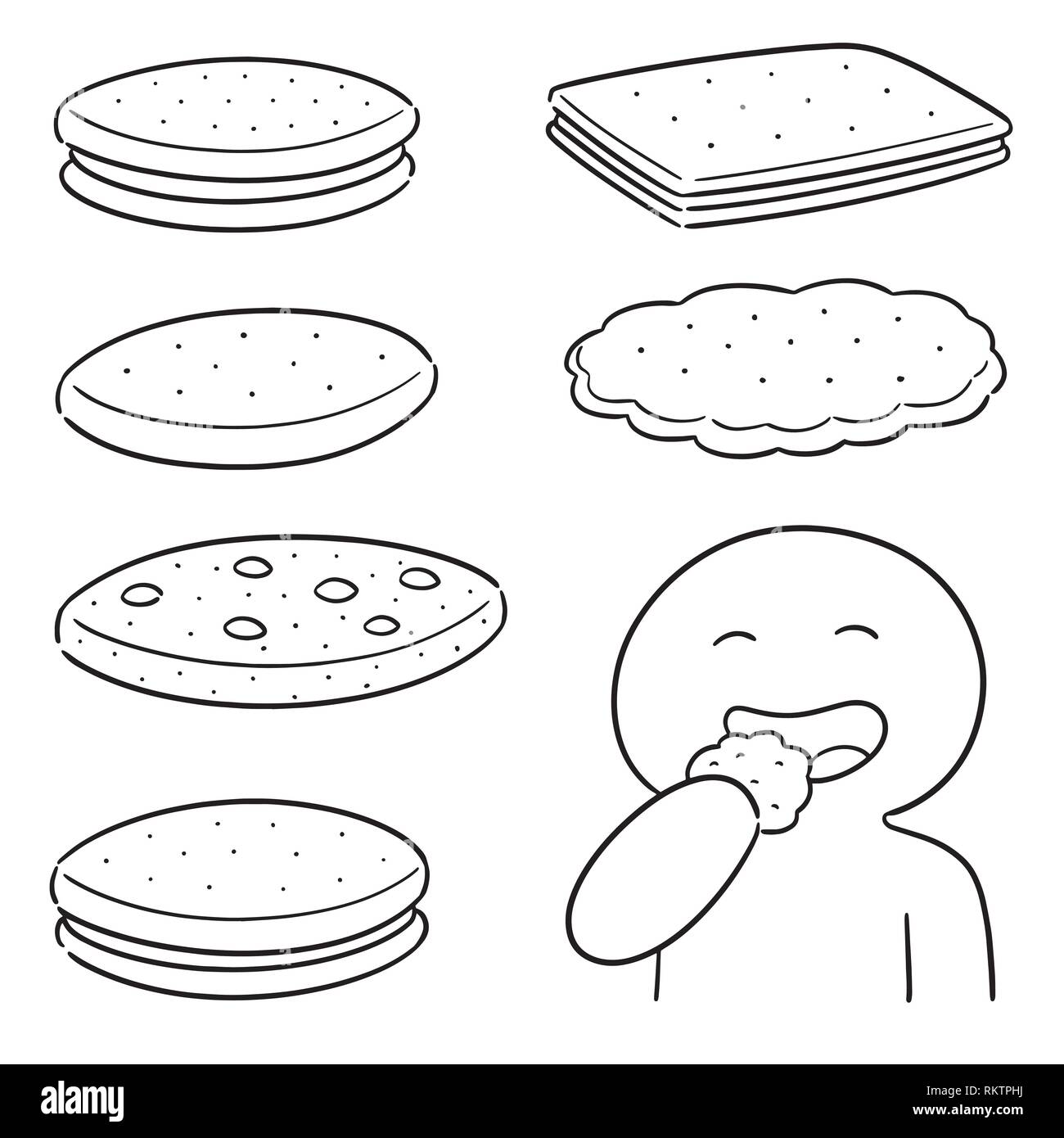 vector set of cookies and biscuits Stock Vector Image & Art - Alamy