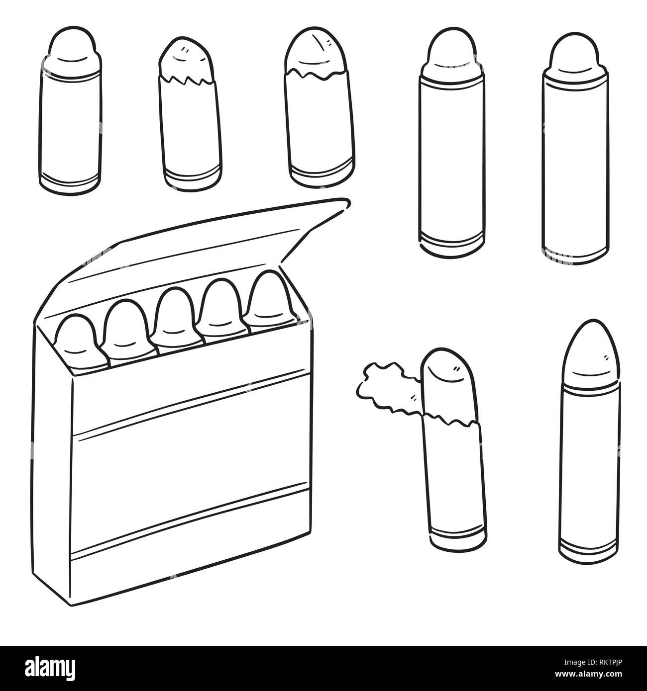 Crayons line Black and White Stock Photos & Images - Alamy