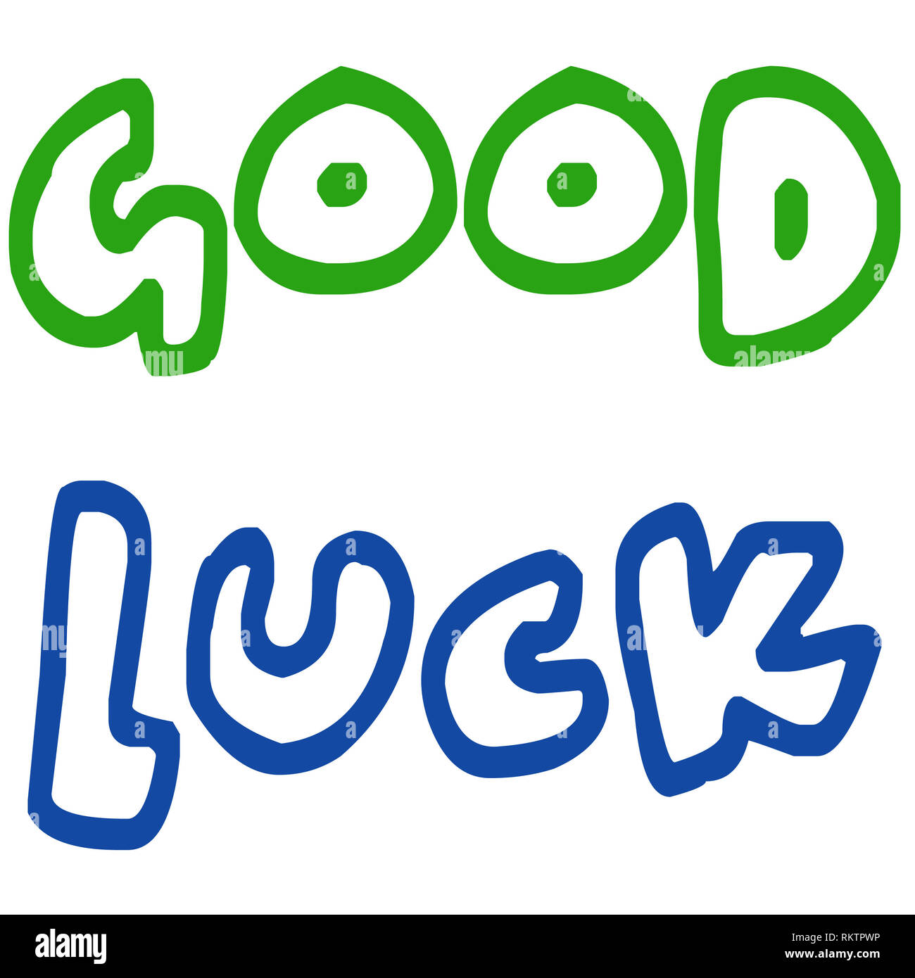 Good luck wishes with amazing styles Stock Photo - Alamy