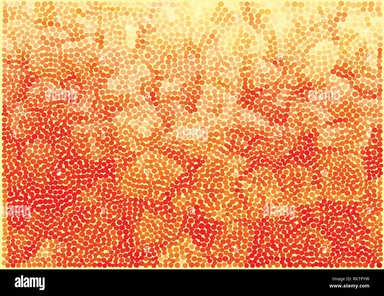 Red, orange and yellow dots vector illustration Stock Vector Image ...