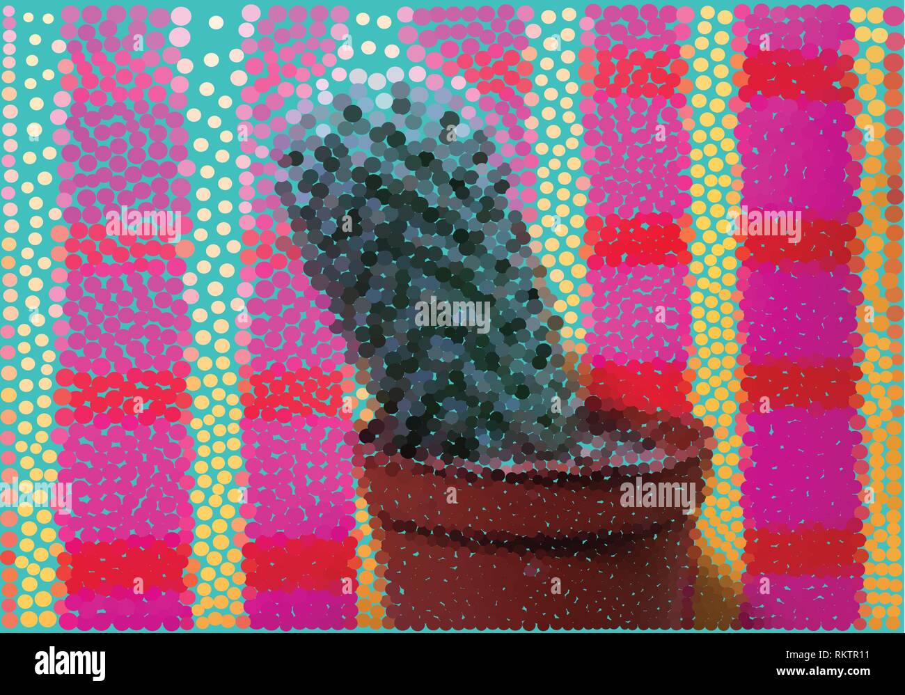 Cactus geometry Stock Vector Images - Alamy