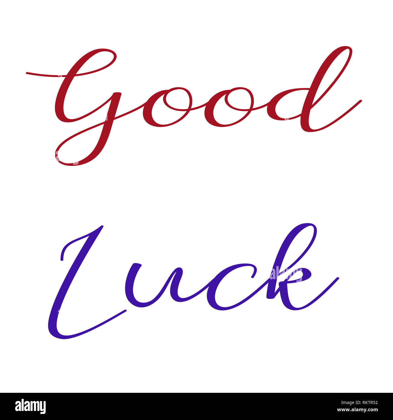 Good luck wishes with amazing styles Stock Photo - Alamy