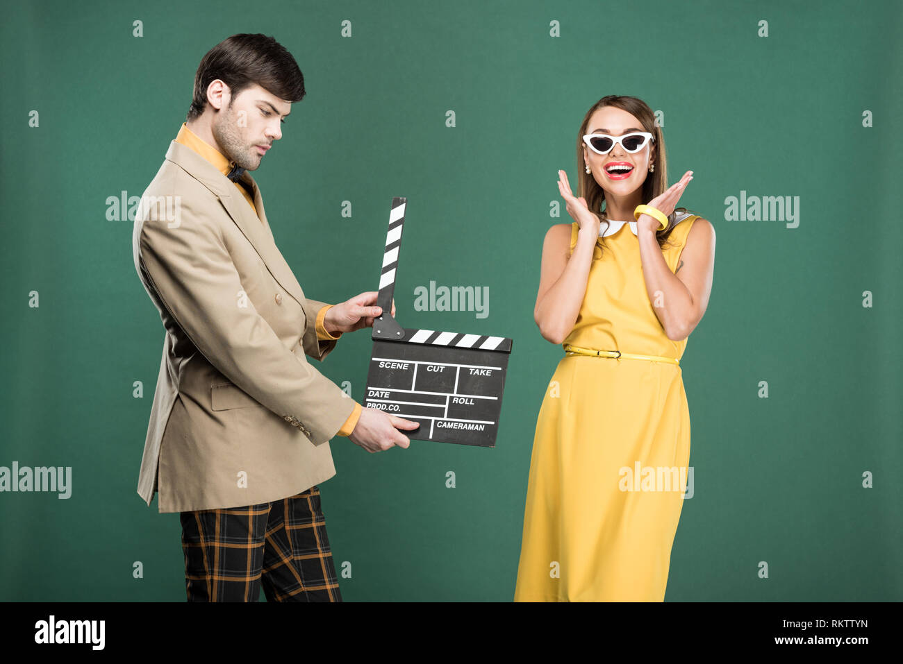 Cinema couple hands hi-res stock photography and images - Alamy