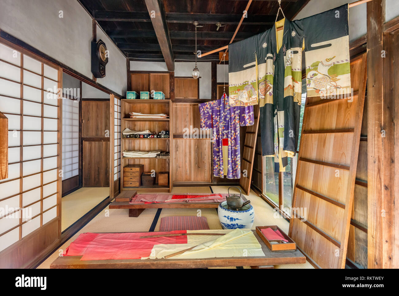 Kimono Tailoring workshop at Edo Tokyo Open Air Architectural Museum ...