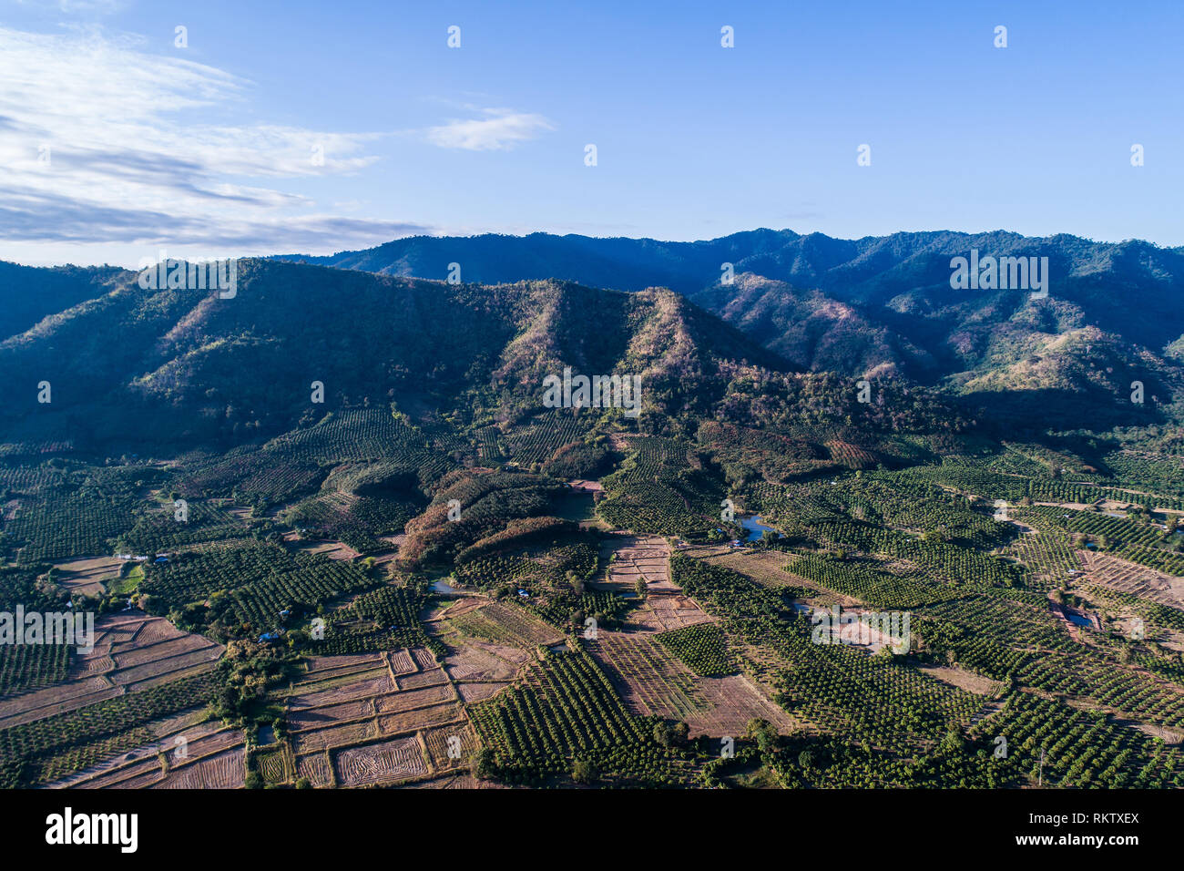 aerial view of village landscape Stock Photo - Alamy