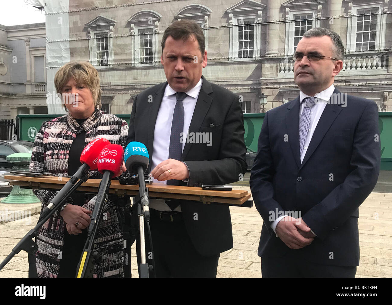 (left to right) Fianna Fail's Mary Butler, Barry Cowen and deputy ...