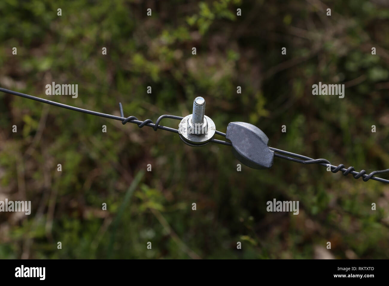 Cable with bolts and nuts Stock Photo - Alamy