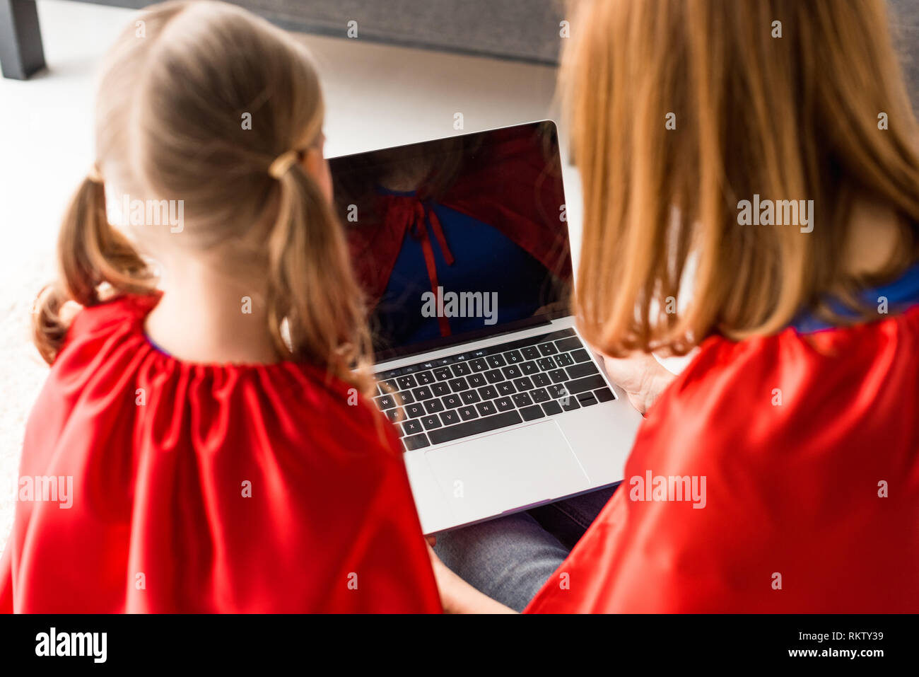 Rear view preteen girl in hi-res stock photography and images - Alamy