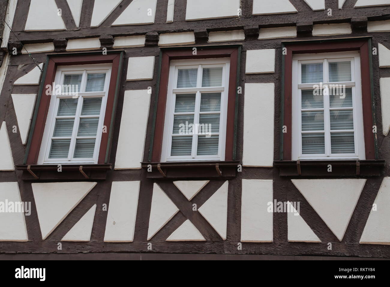 Tudor style house . Facades of houses in the old style Stock Photo - Alamy