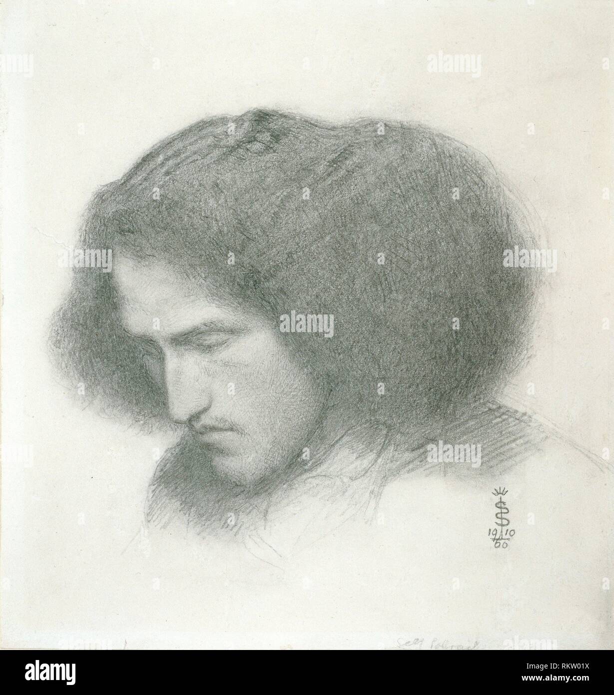 Self-Portrait - 1860 - Simeon Solomon English, 1840-1905 - Artist ...