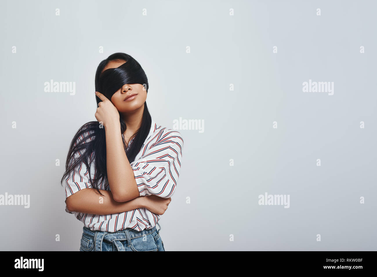 Female model beautiful face cover hi-res stock photography and images ...