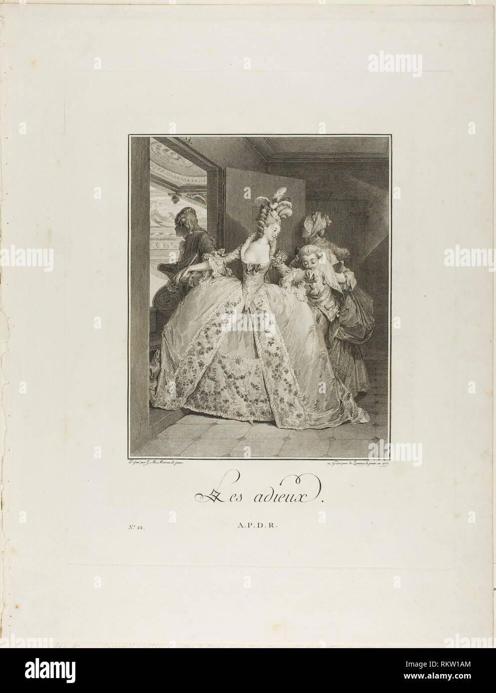 Delaunay after jean michel moreau french hi-res stock photography and ...