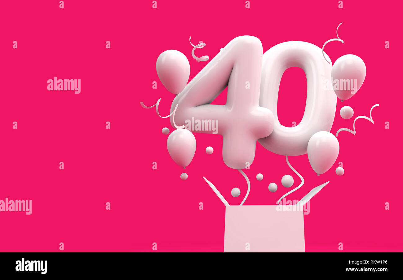 40th birthday background hi-res stock photography and images - Alamy