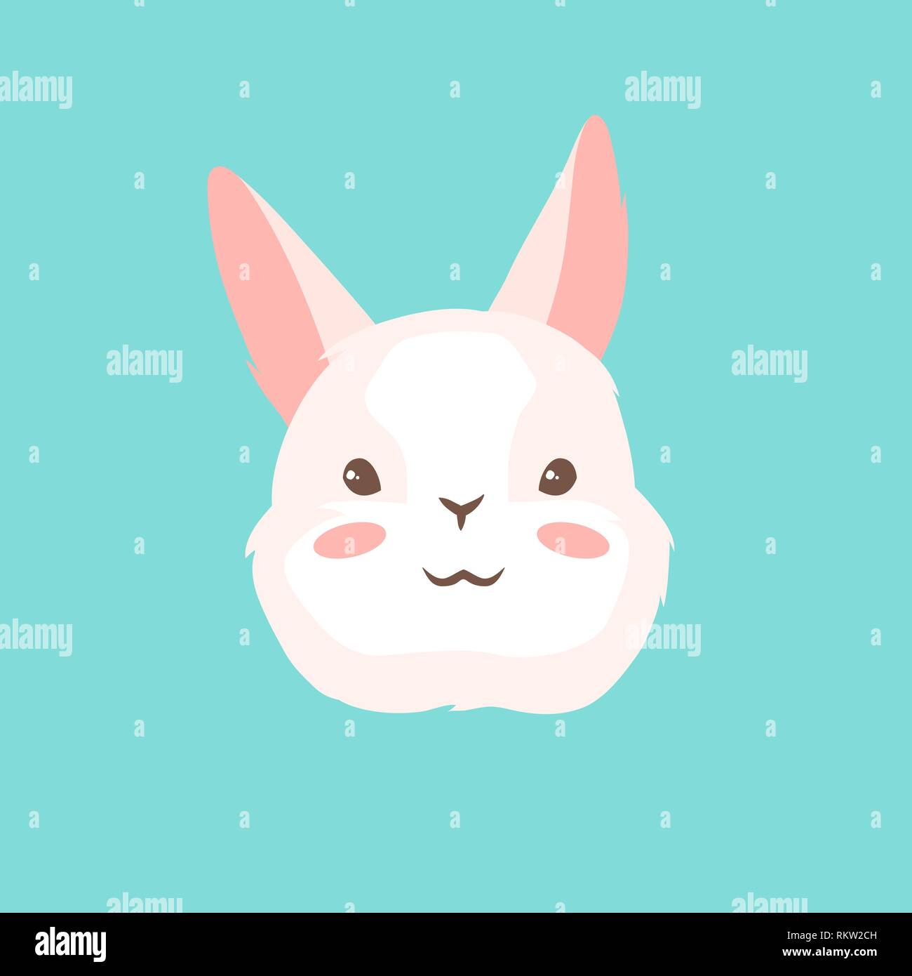 Cute Easter Bunny illustration Stock Vector Image & Art - Alamy