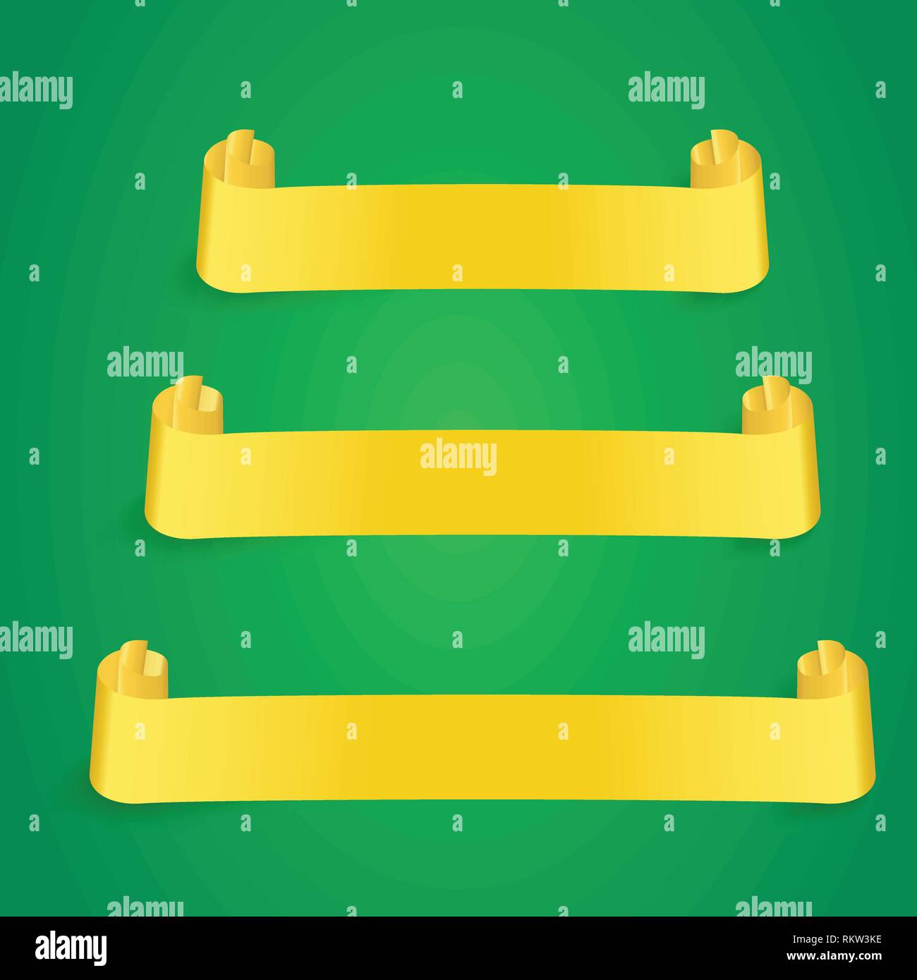 Plain yellow banner Stock Vector Images - Alamy