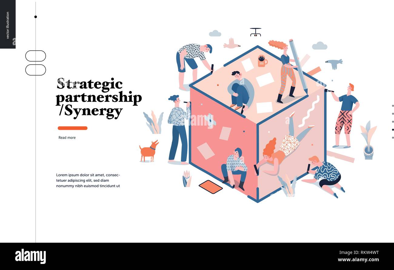 Strategic synergy Stock Vector Images - Alamy