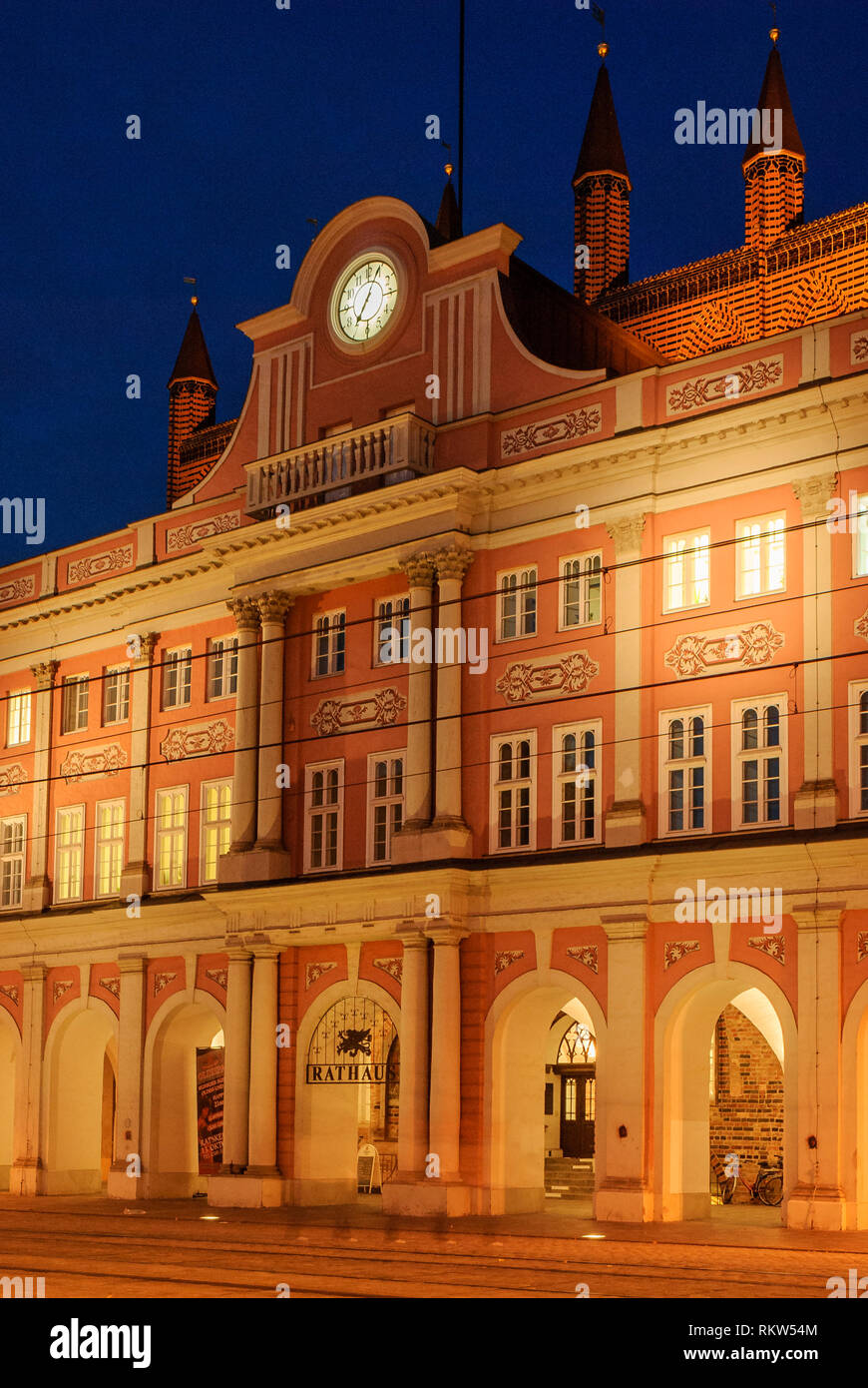 Townhall rostock hi-res stock photography and images - Alamy