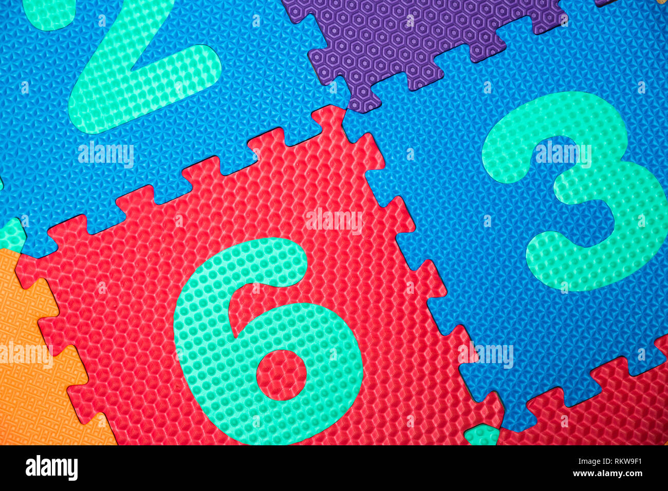 Colorful Baby Mat. Rubber foam pad for children playing. Colorful ...