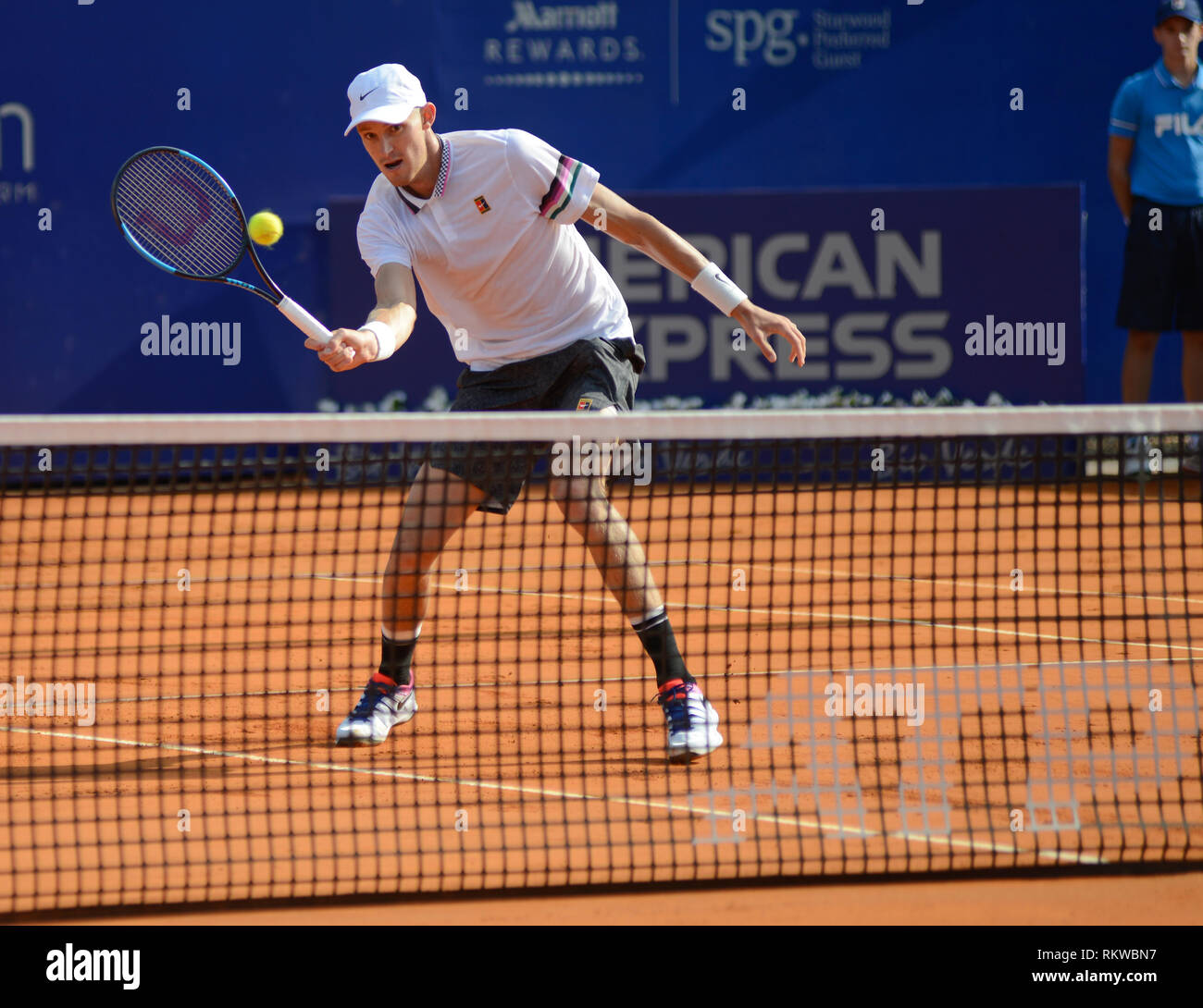 Tennis player Nicolás Jarry (Chile). Argentina Open 2019 Stock Photo ...