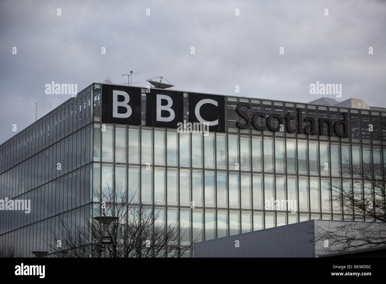 BBC Scotland building at Pacific Quay, Glasgow, Scotland Stock Photo ...
