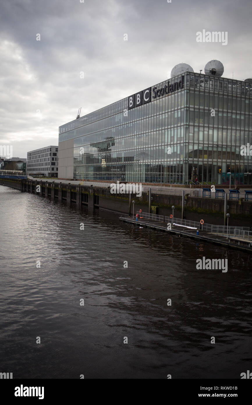 BBC Scotland building at Pacific Quay, Glasgow, Scotland Stock Photo ...