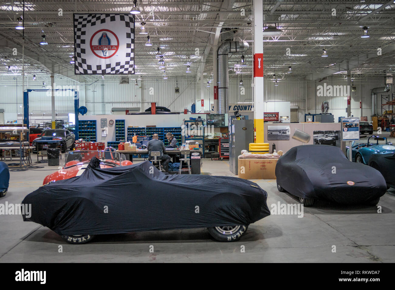 Carroll Shelby Factory and Museum tour Stock Photo - Alamy