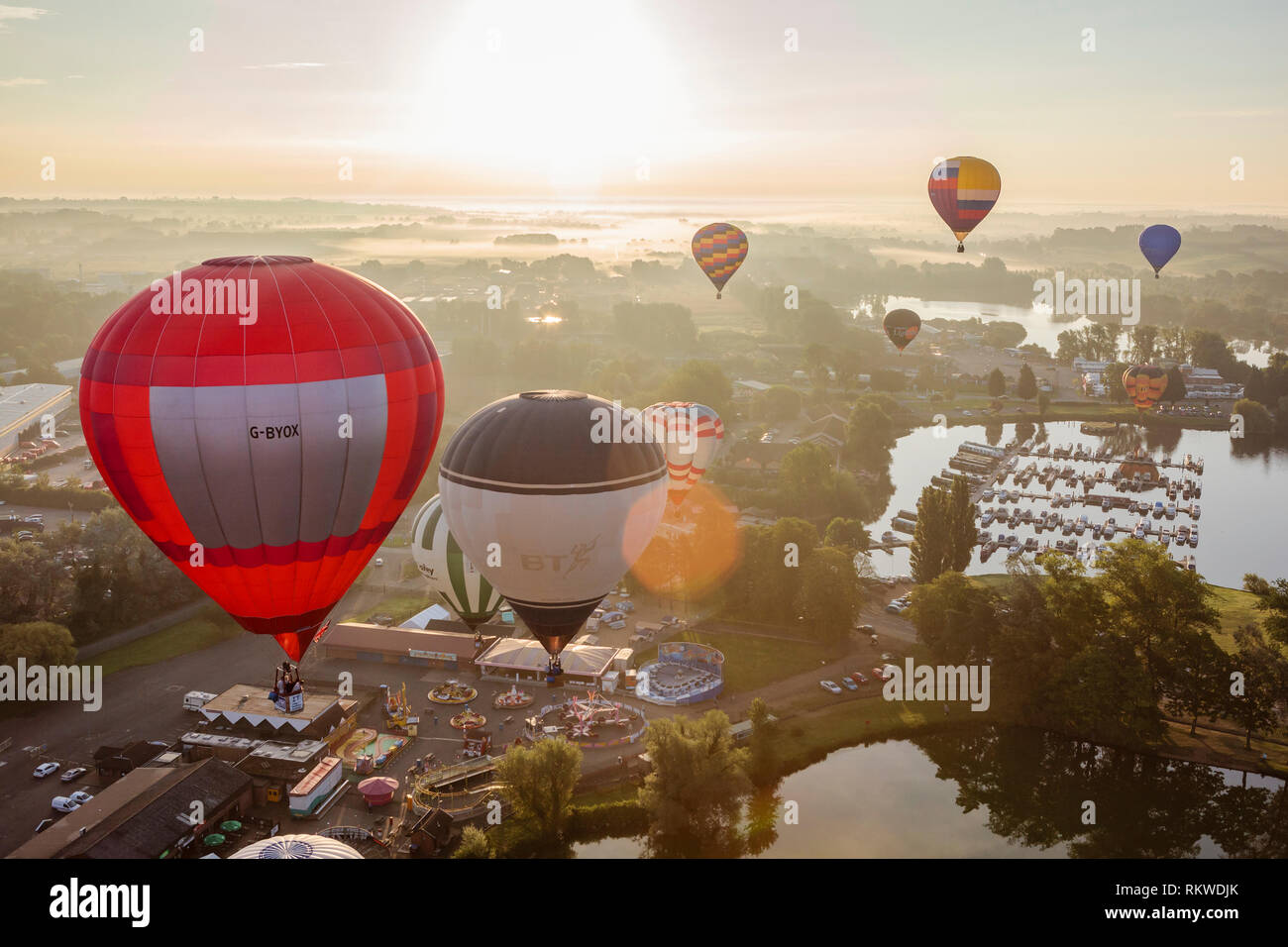 Hot air balloons northampton balloon hi-res stock photography and ...