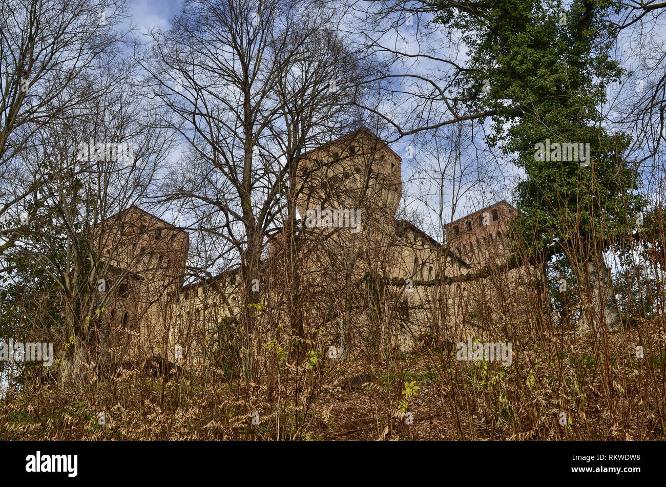 Vignola, Emilia Romagna, Italy. January 2019. The fortress of Vigonola ...