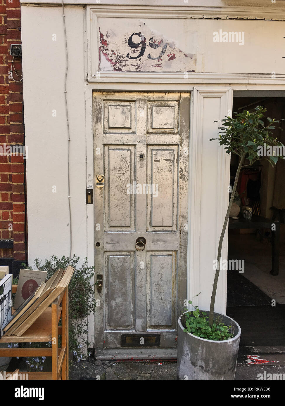 front of english house in autumn Stock Photo - Alamy