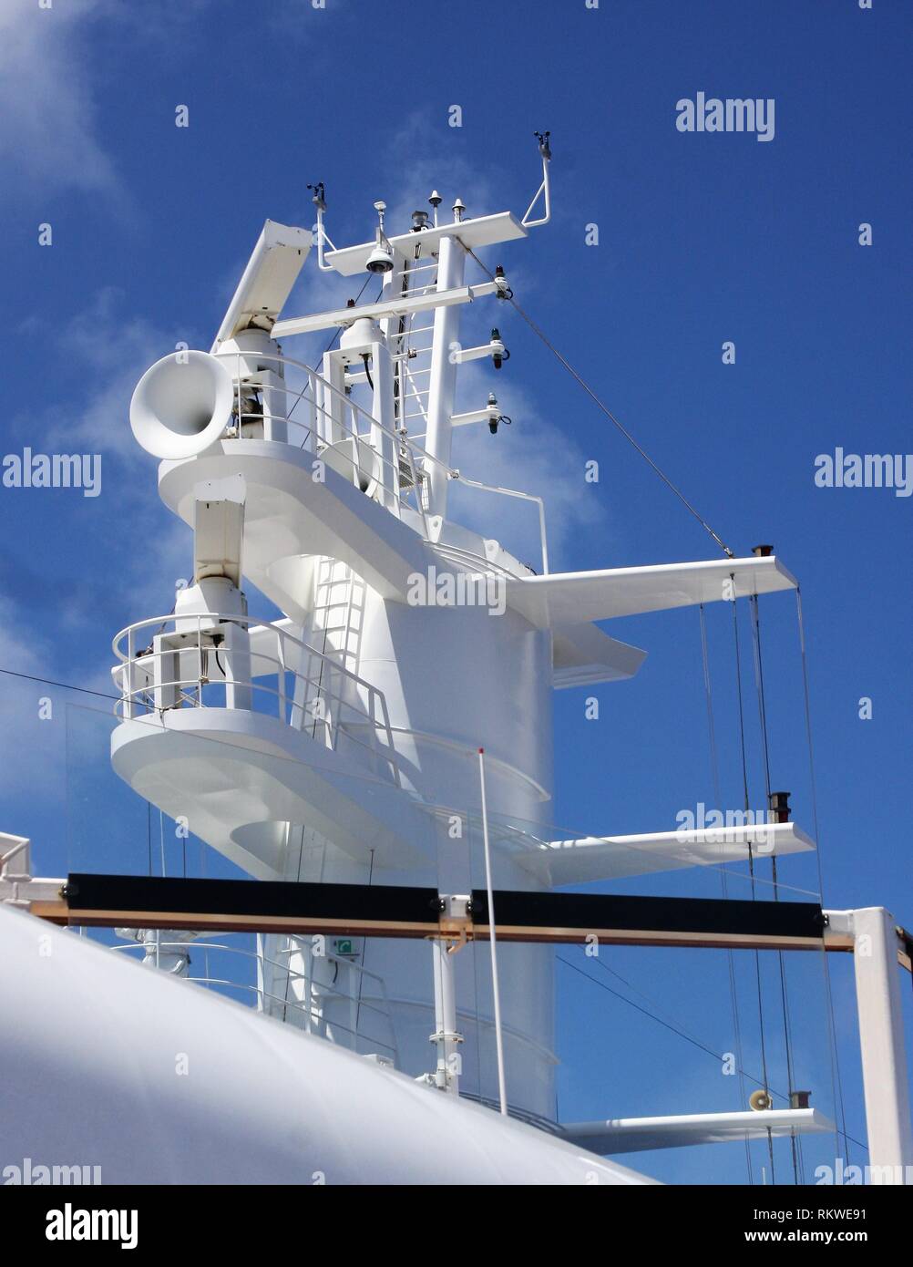 Cruise Ship Tower Stock Photo - Alamy