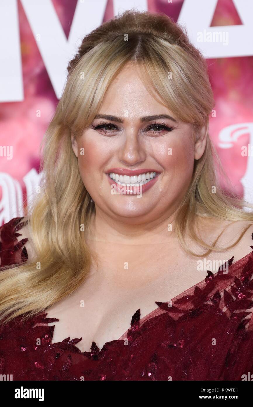 LOS ANGELES, CA, USA - FEBRUARY 11: Actress Rebel Wilson wearing Paolo ...