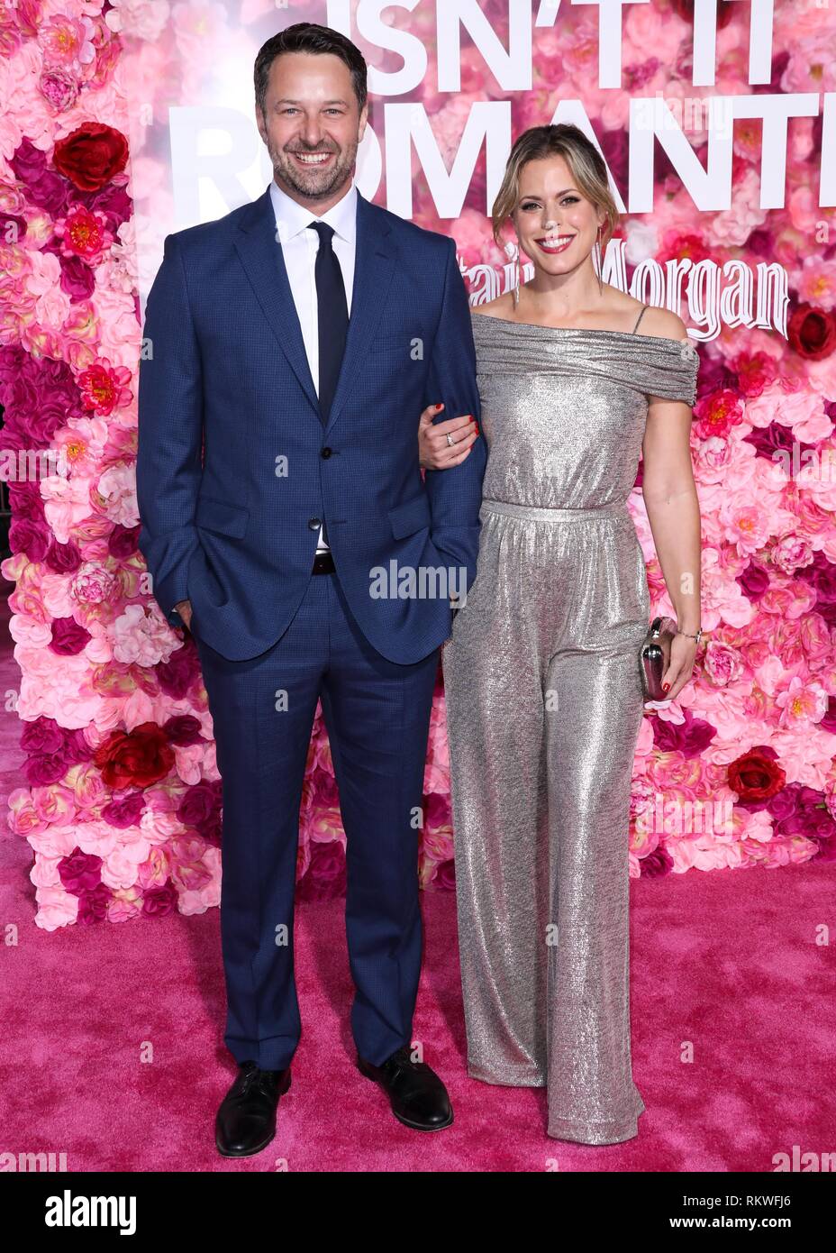 LOS ANGELES, CA, USA - FEBRUARY 11: Joe Towne and Erin Cardillo arrive ...