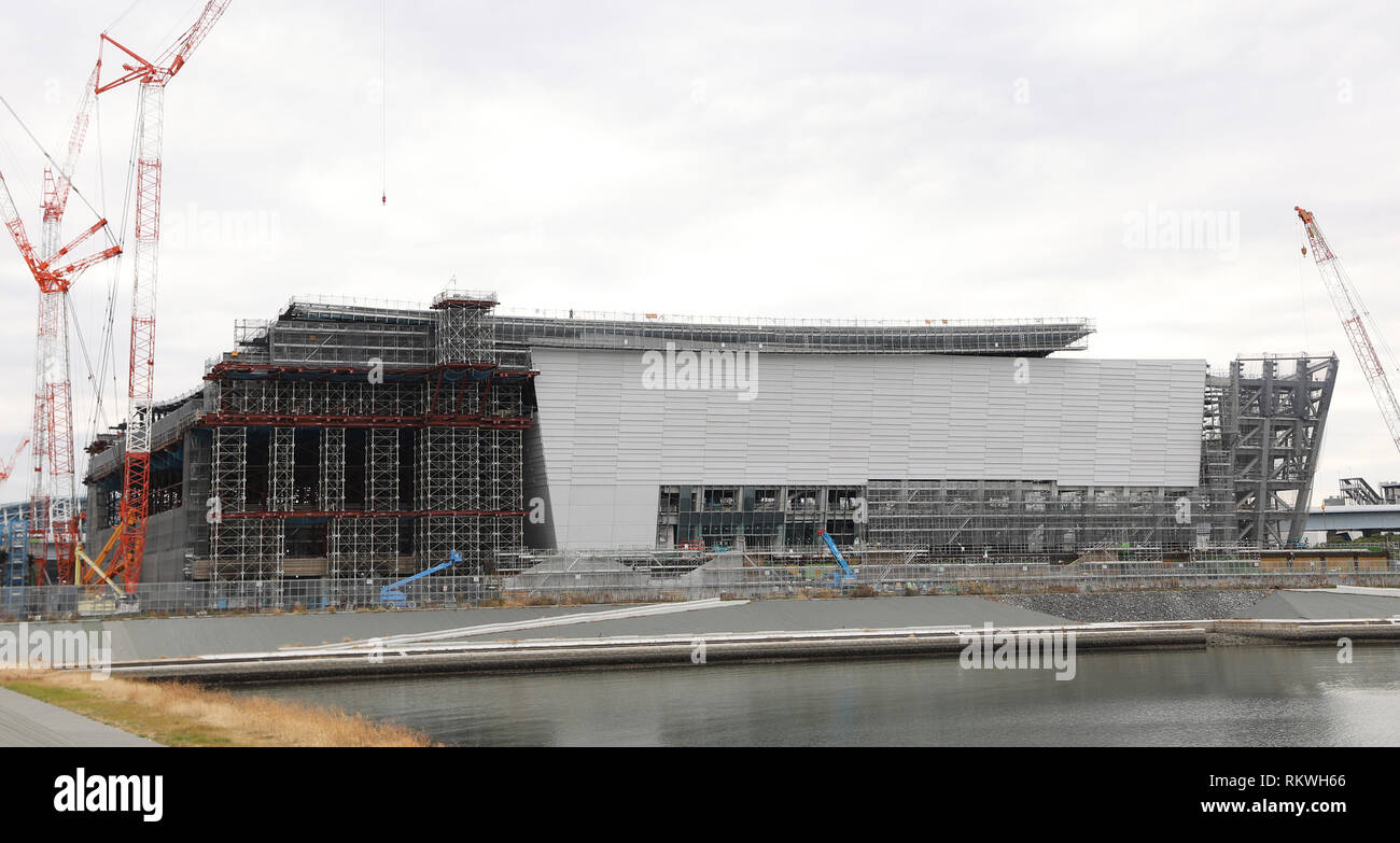 Tokyo, Japan. 12th Feb, 2019. Ariake Arena, one of the Tokyo 2020 ...
