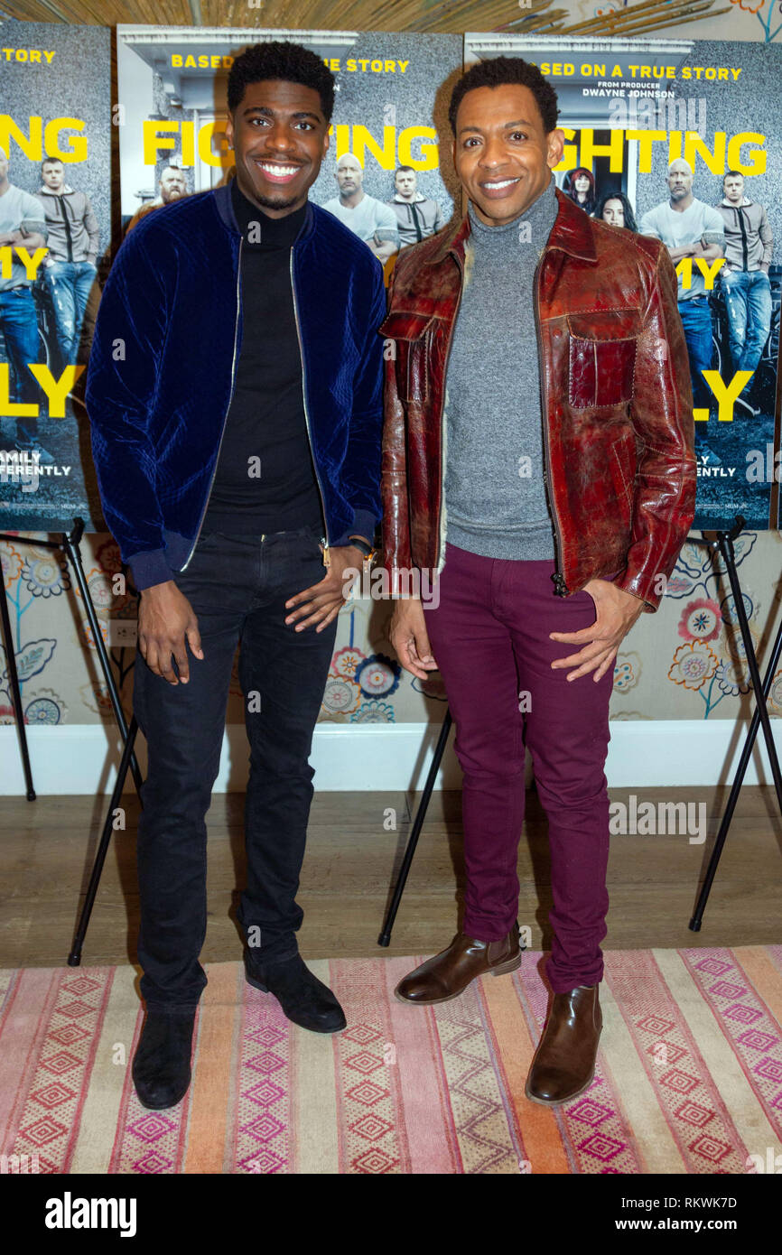 New York, NY, USA. 11th Feb. 2019. Actors Jawan Jackson and Derrick ...